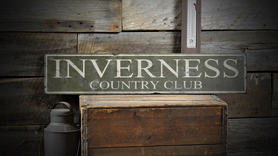 Custom Country Club Golf Sign Rustic Hand Made Vintage - Etsy