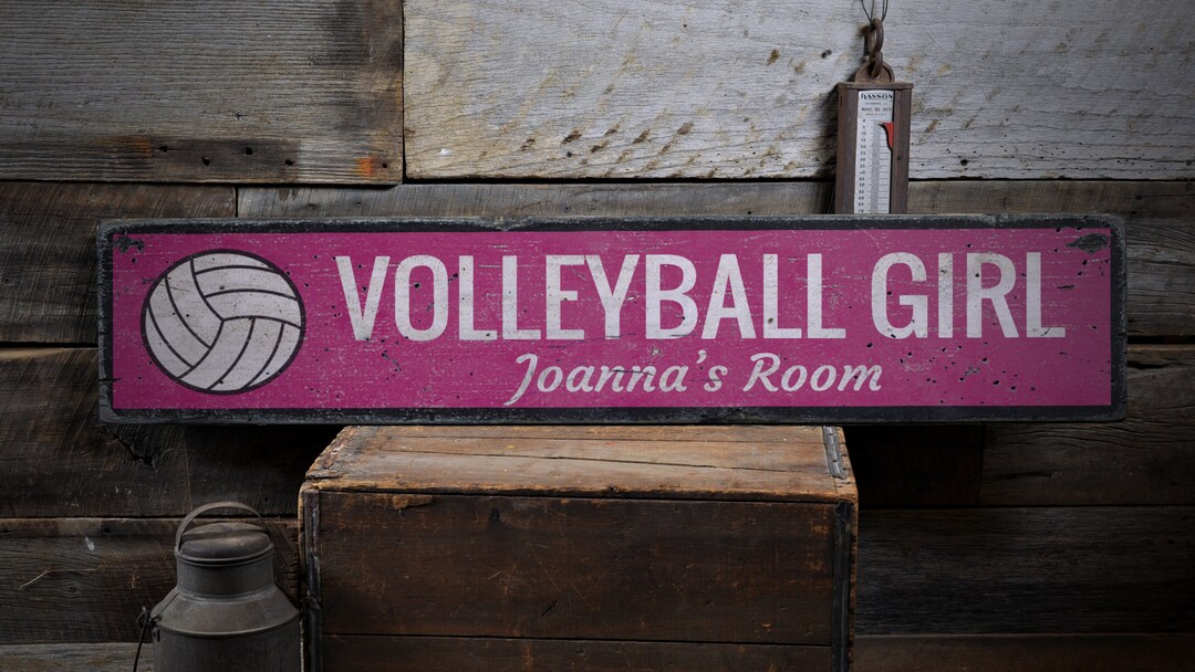 Volleyball Girl Wood Sign, Volleyball Lover, Volleyball Player ...