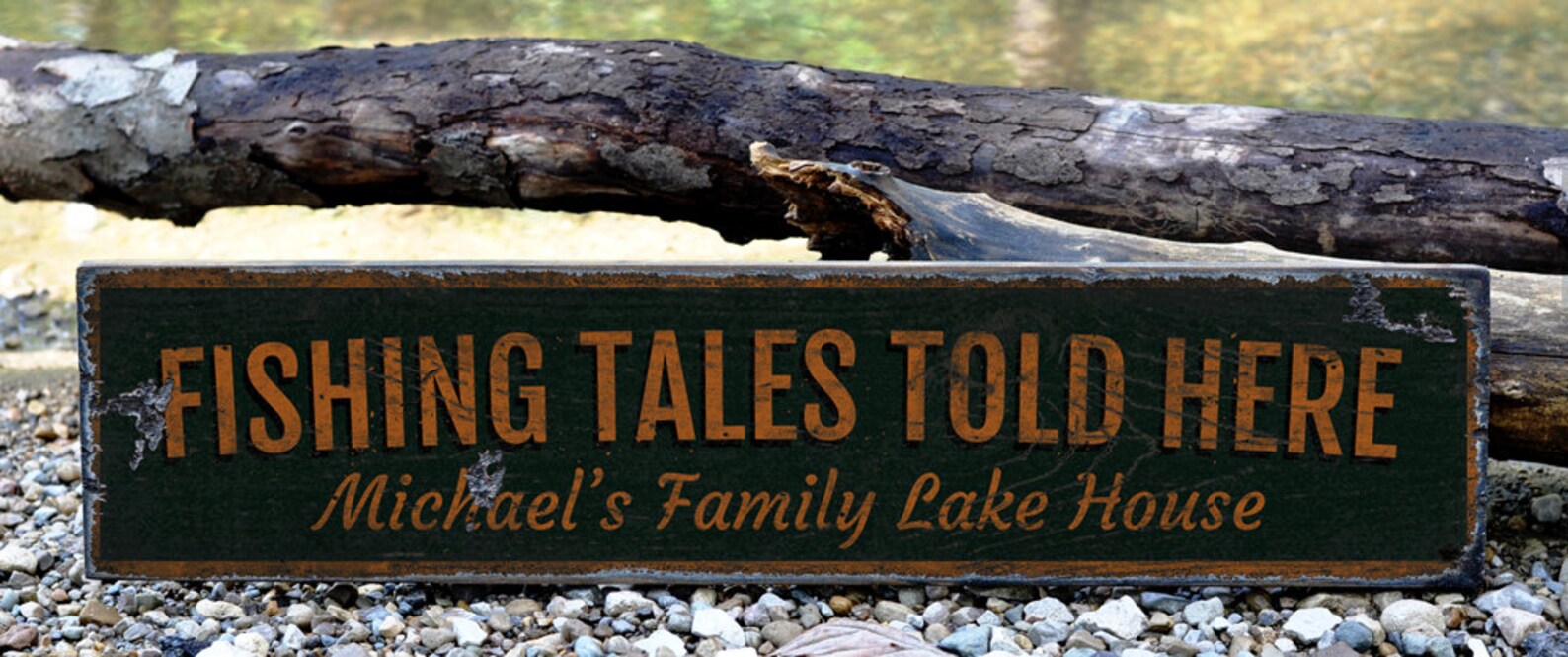 Custom Family Fishing Tales Told Here Sign Fishing Tales | Etsy