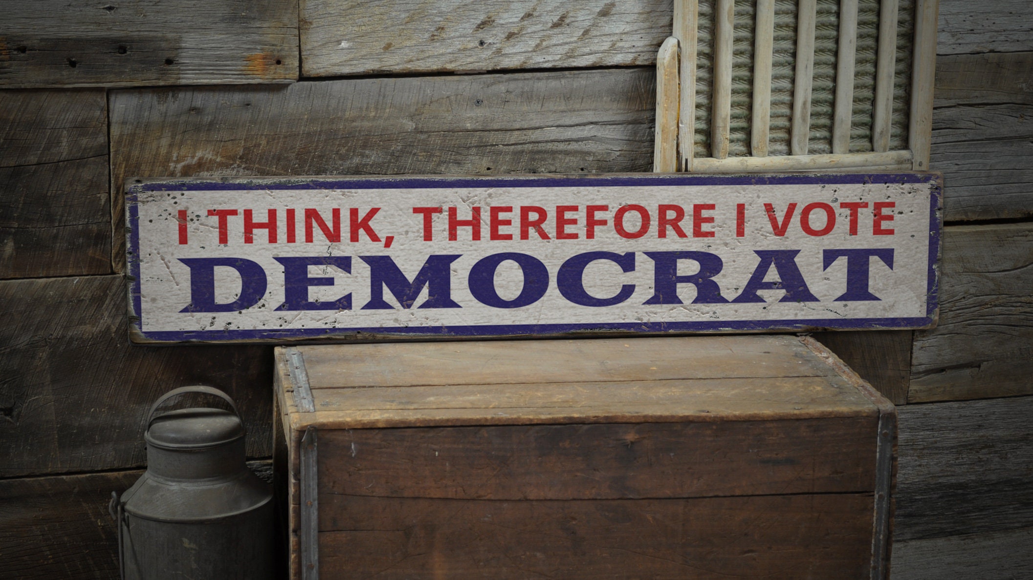 Vote Democrat Sign Rustic Voting Democrat Signs Wood Voting - Etsy España