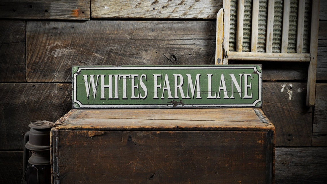 Custom Farm Lane Address Sign Farming Lovers Farm House | Etsy