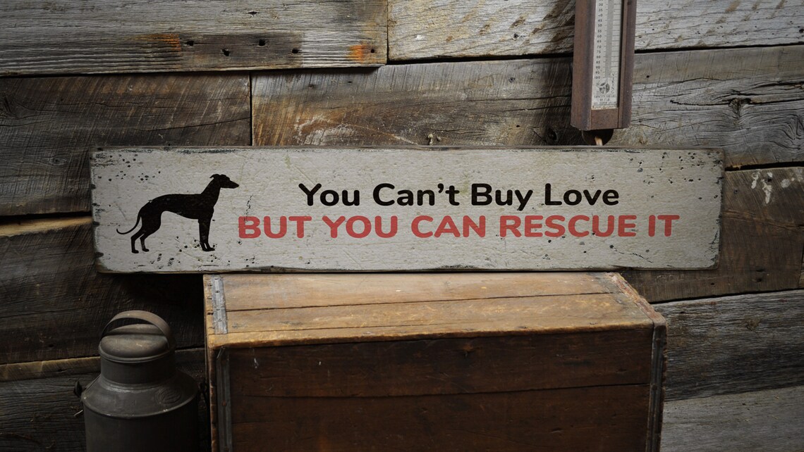 Dog Rescue Owner Sign Animal Shelter Decor Rescue Dog Lover - Etsy