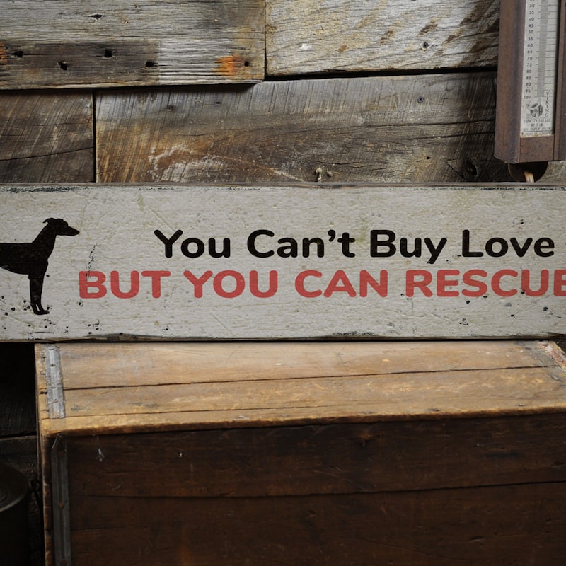 Rescue Dog Sign - Etsy