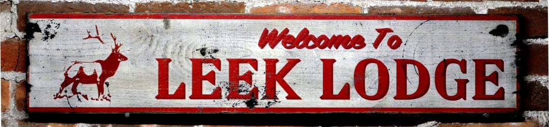 Custom Cabin Sign, Cabin Decor, Lodge Gift, Elk Decor, Rustic Lodge ...