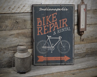 Bike Repair Shop Sign - Etsy