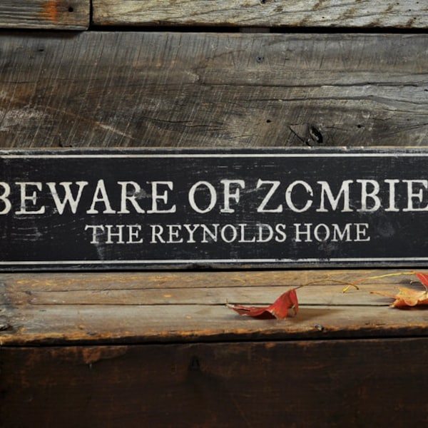 Beware of Zombies - Etsy