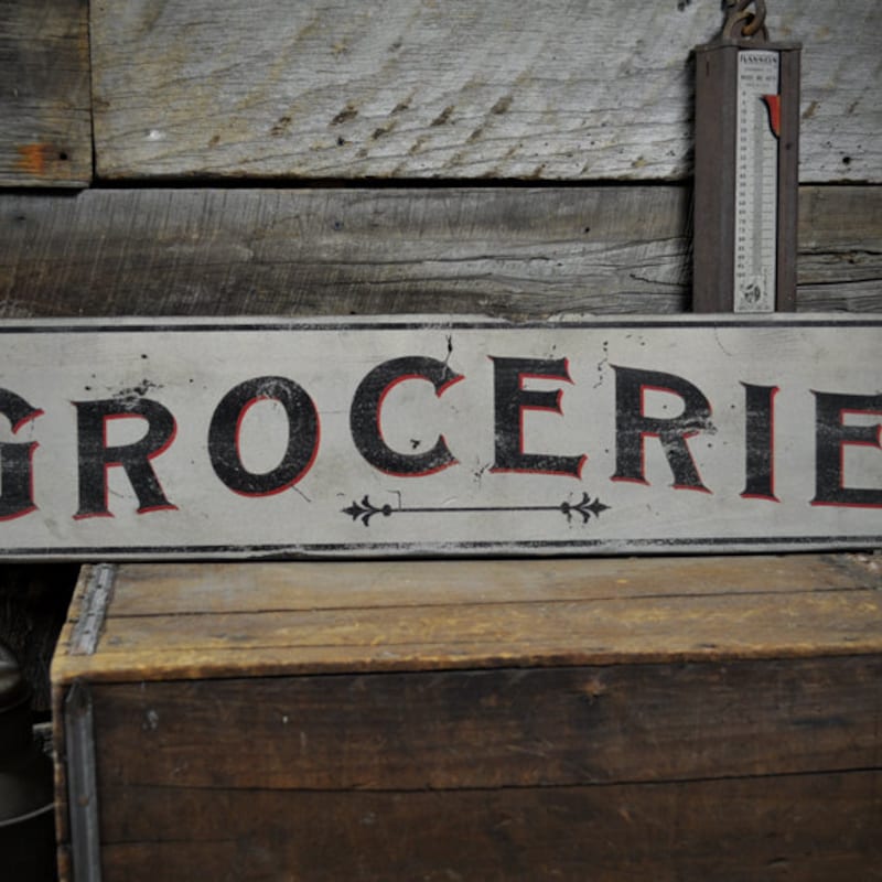 Groceries Sign - Etsy