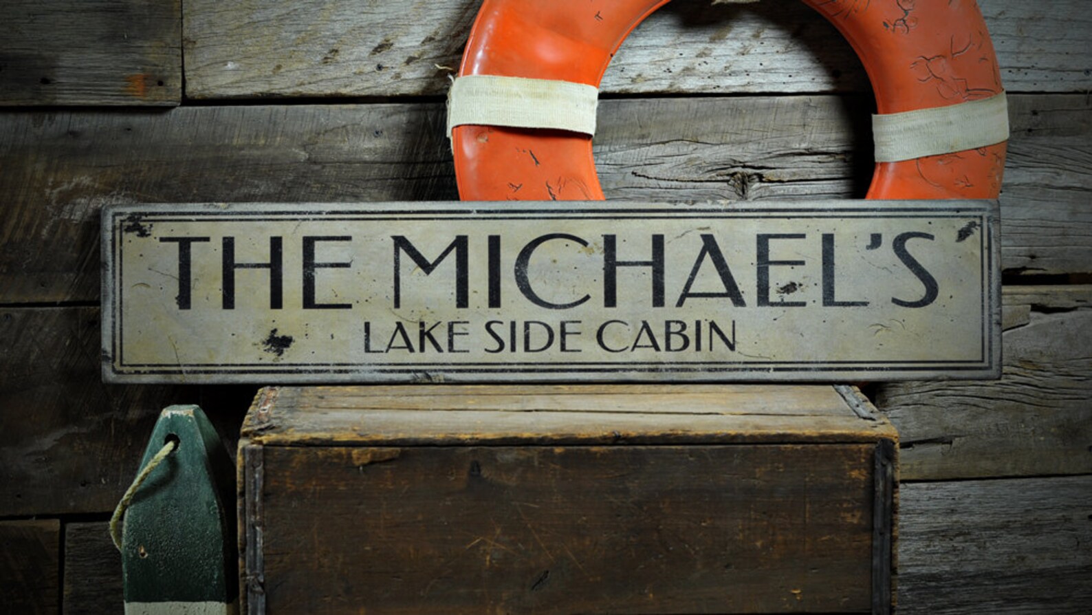 Custom Lake Side Cabin House Sign Rustic Hand Made Vintage | Etsy