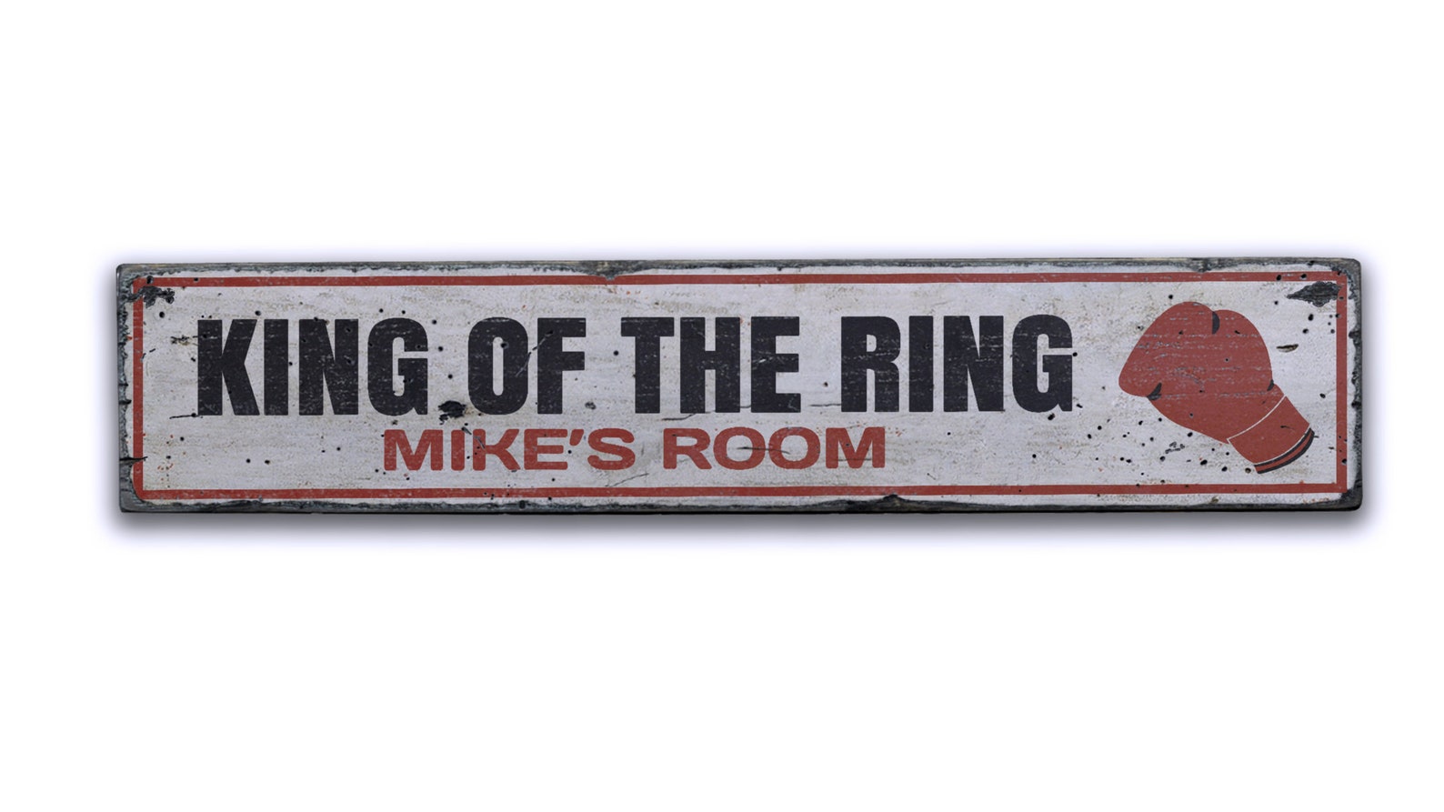 Boxing Wooden Sign Rustic Boxing Sign King of The Ring Gift | Etsy
