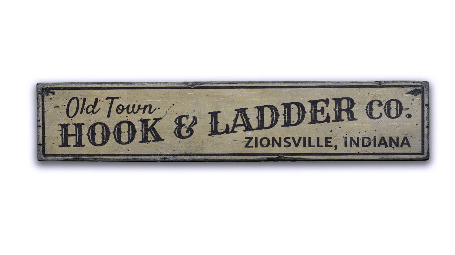 Hook Ladder Sign, Hook and Ladder Sign, Custom Firehouse Sign, Old Town ...