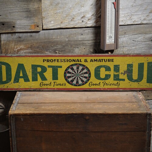 The Dart Room Sign Dart Room Wood Sign Old Darts Sign Game - Etsy