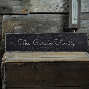 Wooden Wedding Decor, Rustic Established Date Sign, Custom Last Name ...