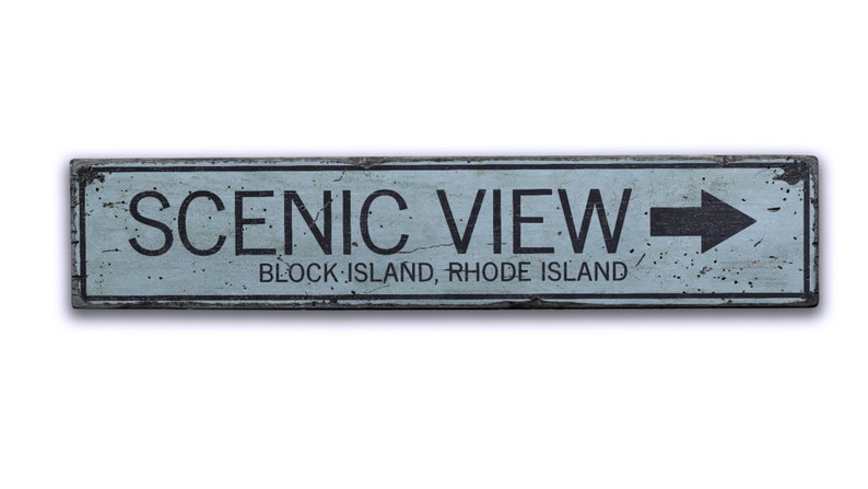 Scenic View Sign Vintage Road Sign Old Destination Sign - Etsy
