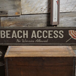 Access Beach Ocean Sign, Beach House Lover, Beach Gift, Custom Ocean ...