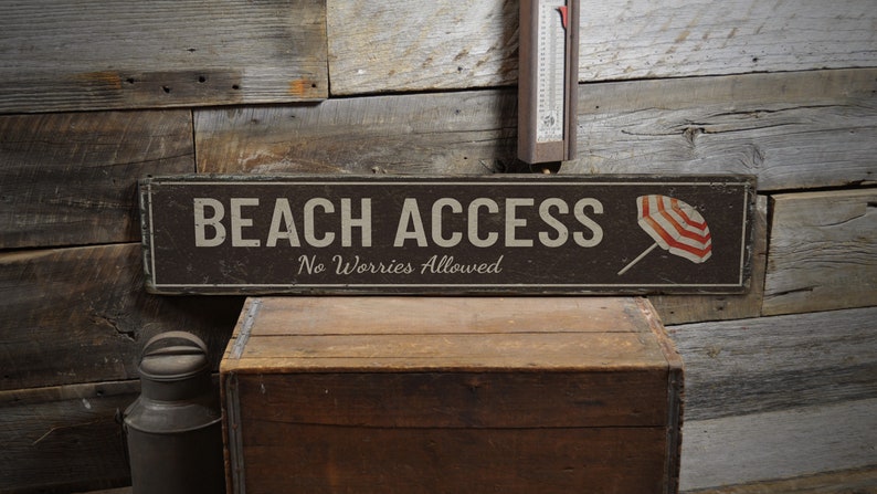 Access Beach Ocean Sign Beach House Lover Beach Gift Custom | Etsy