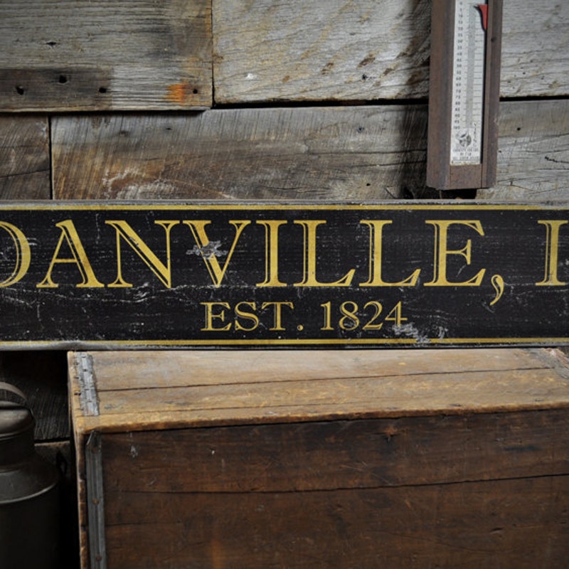 Hand Painted City Sign - Etsy