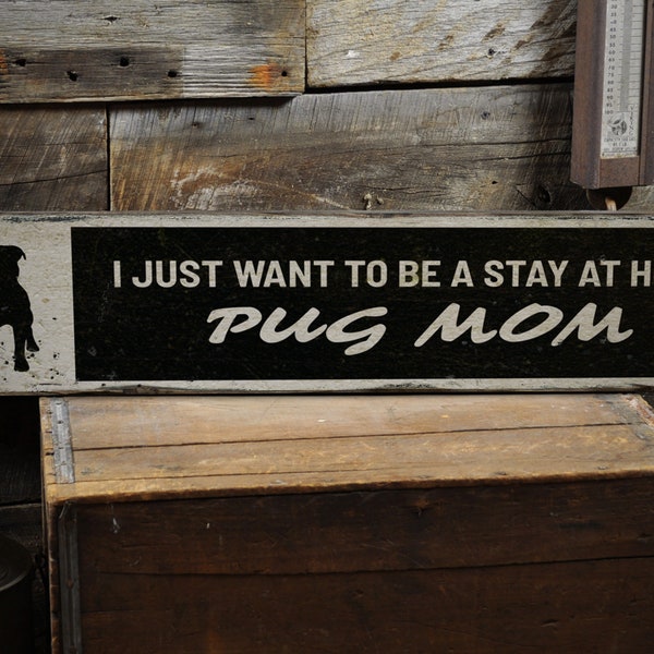 Pug Wooden Signs - Etsy