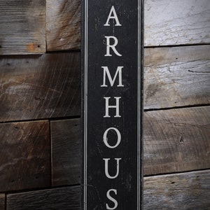 Distressed Farmhouse Sign, Farmhouse Decor, Vertical Wooden Sign ...