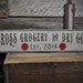 Custom Groceries & Dry Goods Sign Rustic Hand Made Vintage Wooden Sign ...