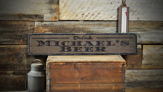 Custom Original Brewed Beer Sign Rustic Hand Made Vintage - Etsy