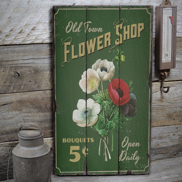Flower Shop Sign - Etsy