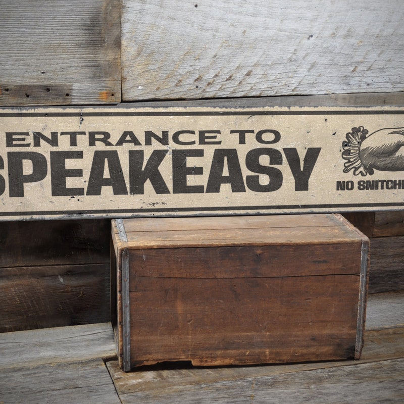 Prohibition Era Sign - Etsy