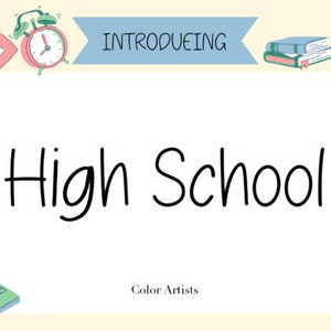 High School Font, Handwritten Font, Wedding Font, Modern Font, Display ...