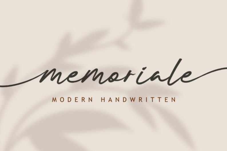 Memoriale Font, Minimalist Font, Cricut Fonts, Casual Font, Modern Font, Fonts for Crafts ...