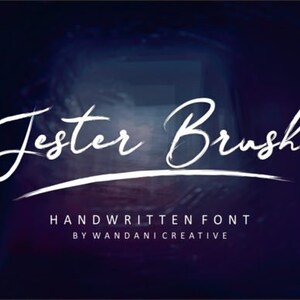 Jester Brush Font, Horror Font, Cricut Font, Halloween Font, Modern ...