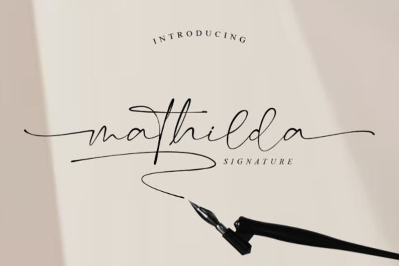 Mathilda Signature Font, Horror Font, Cricut Font, Halloween Font, Modern Font, Sporty Font ...