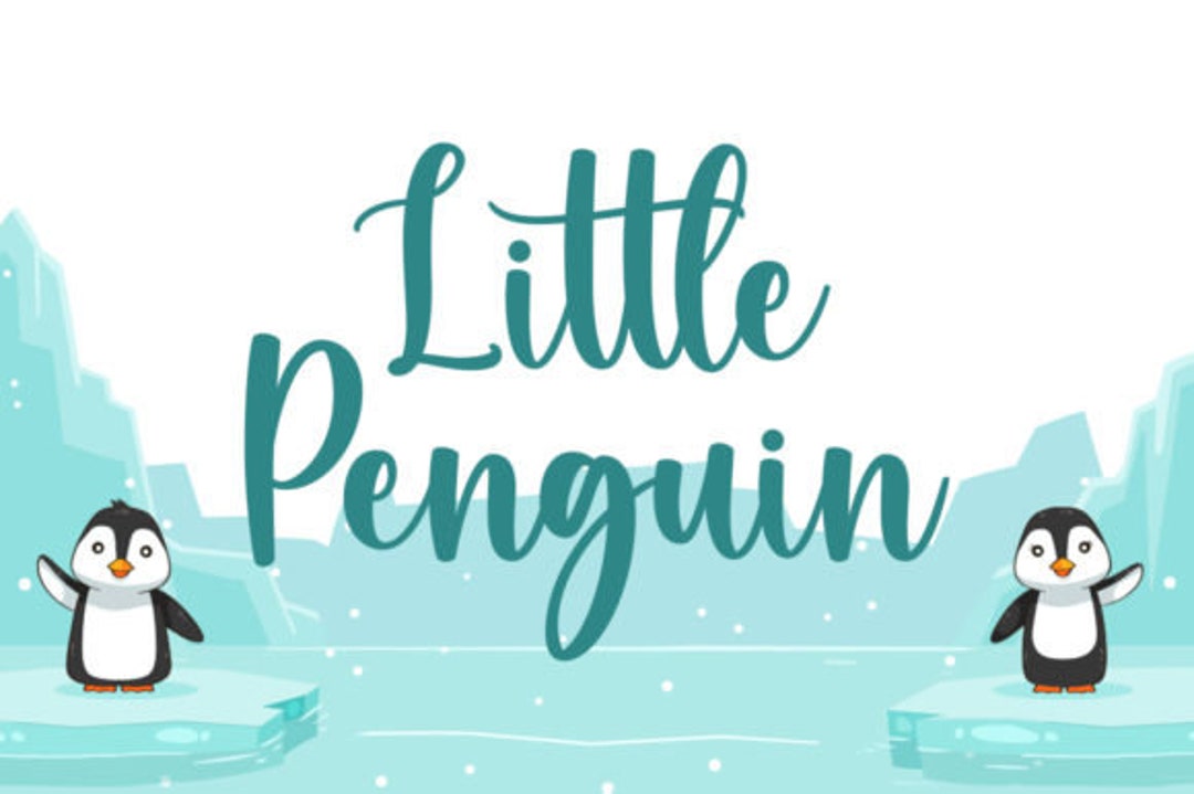 Little Penguin Font, Cricut Font, Casual Font, Modern Font, Fonts for ...