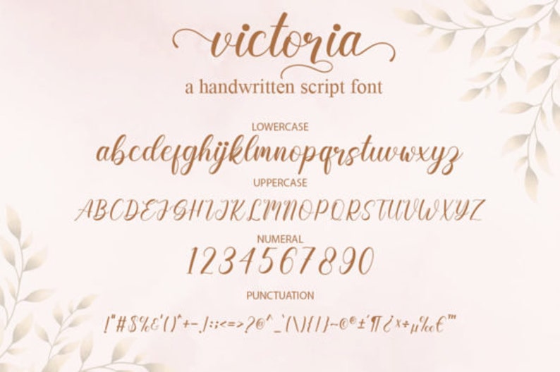 Victoria Font, Cricut Font, Casual Font, Modern Font, Fonts for Crafts ...