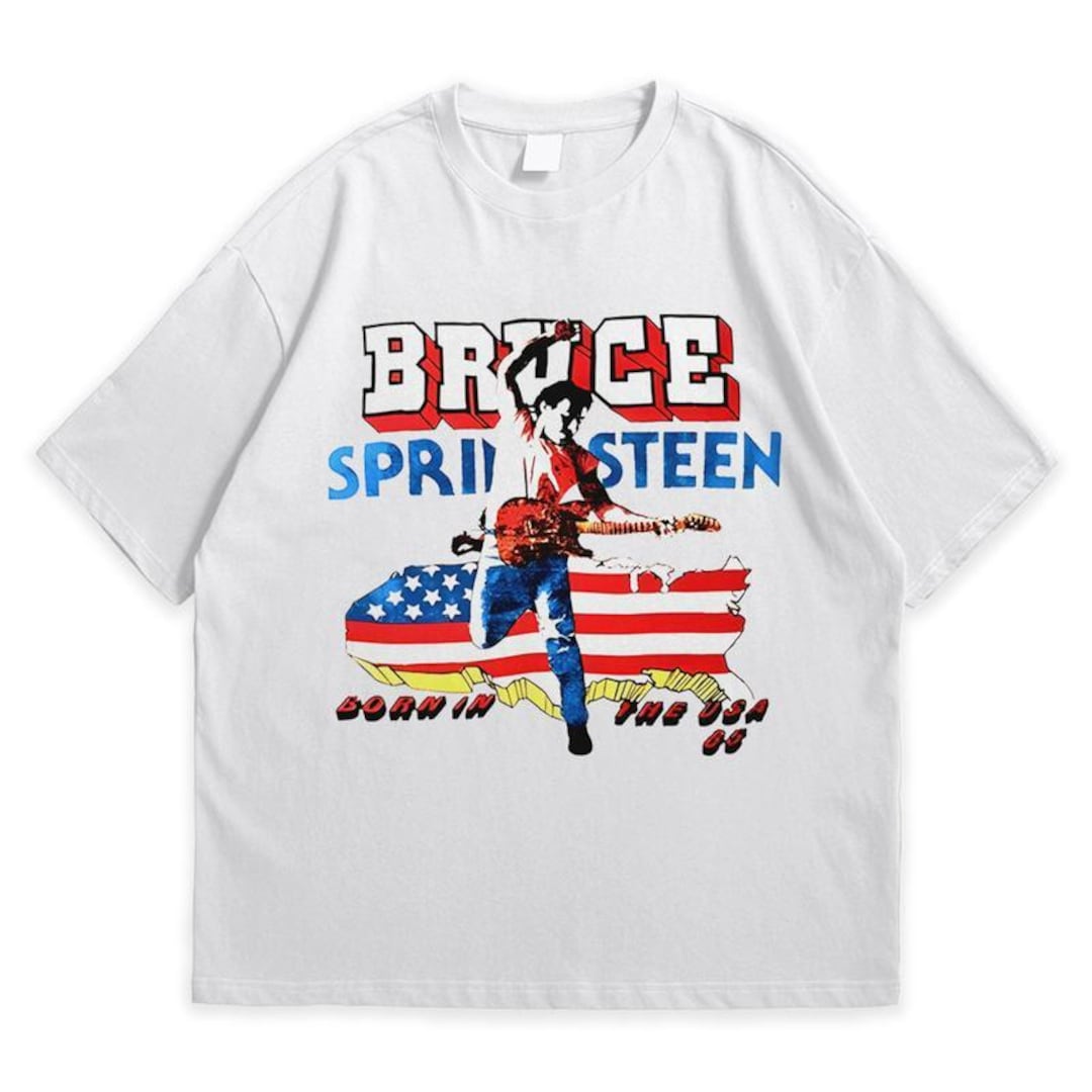 Bruce Springsteen '85 Born in the USA Beige Tour T-shirt, Bruce ...