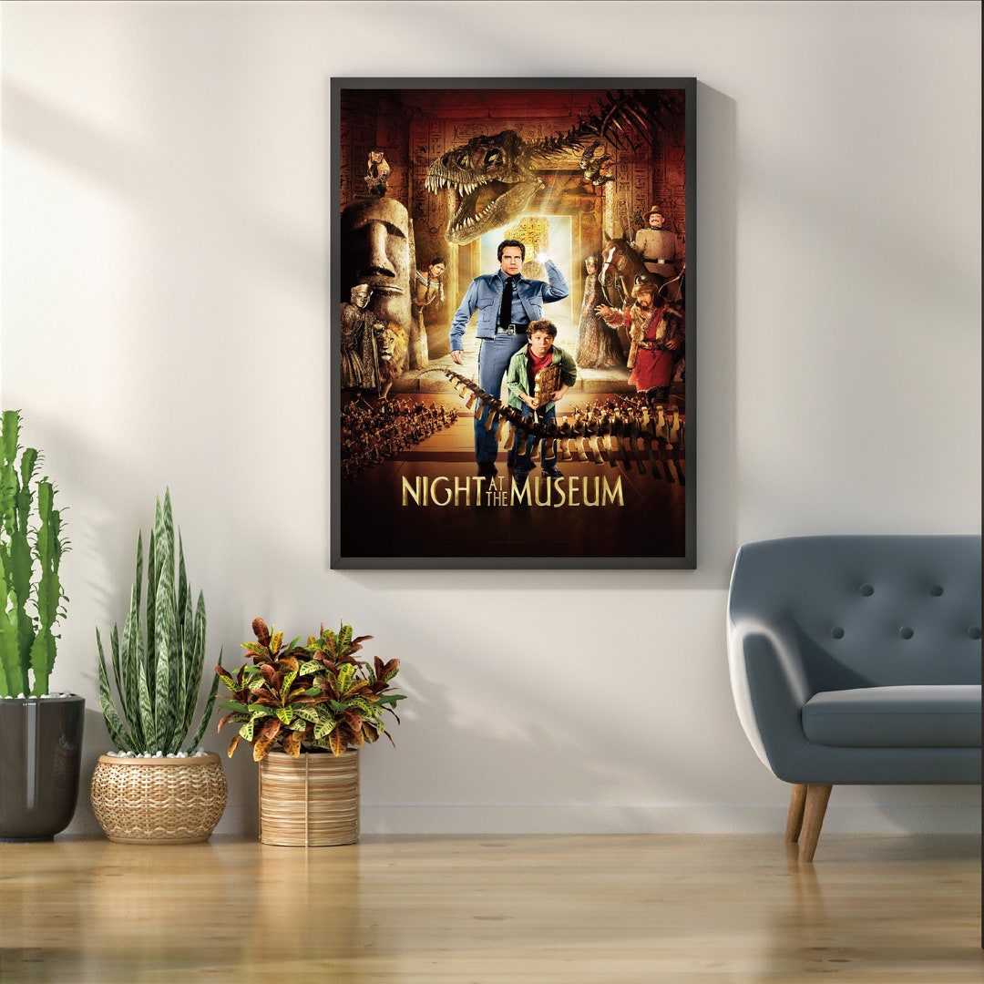 Night at the Museum Movie Poster, High Quality Canvas Print, Canvas ...