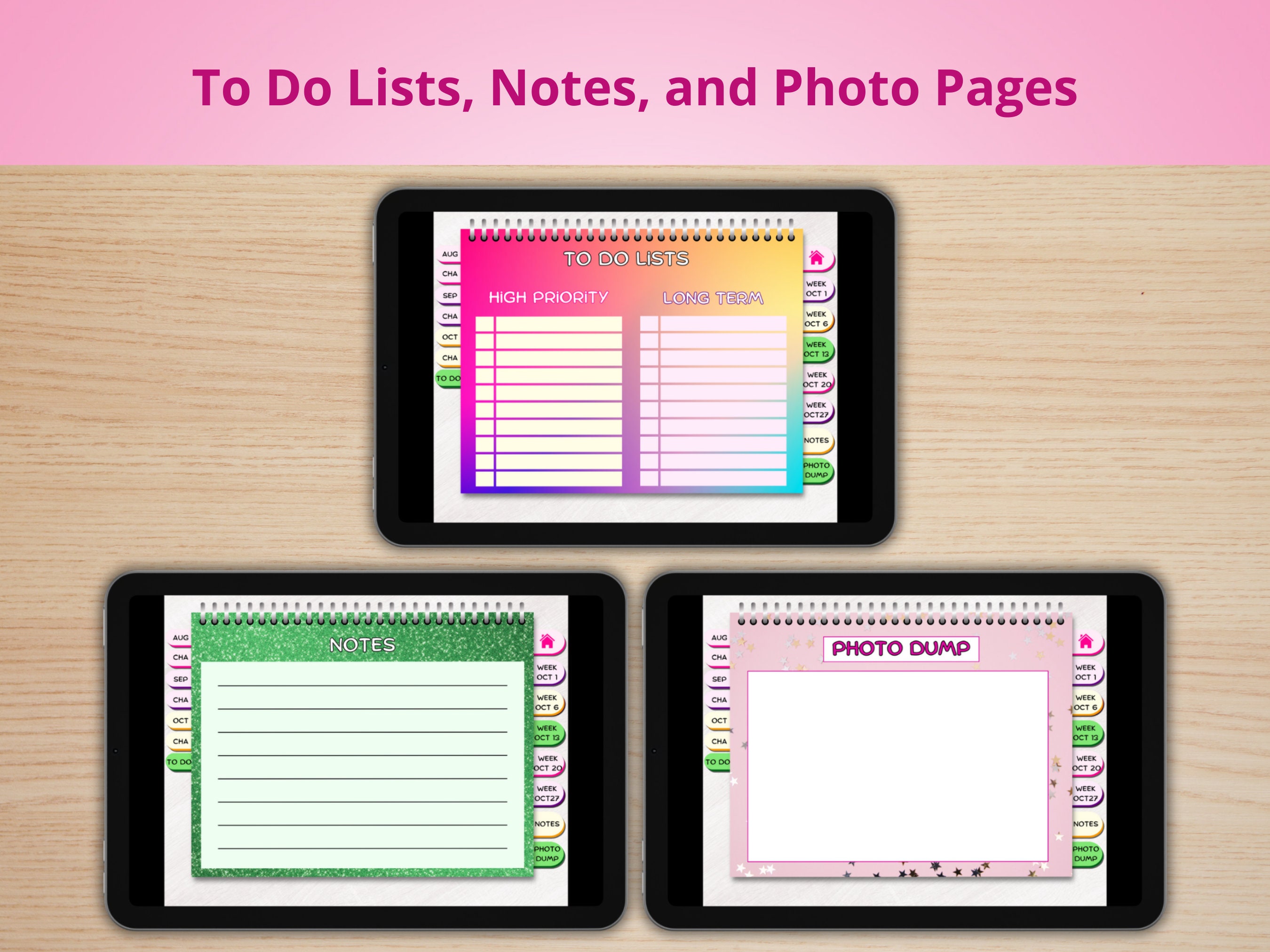 Digital Planner Template PLR, Photo Challenge Planner, Editable 3 Month ...