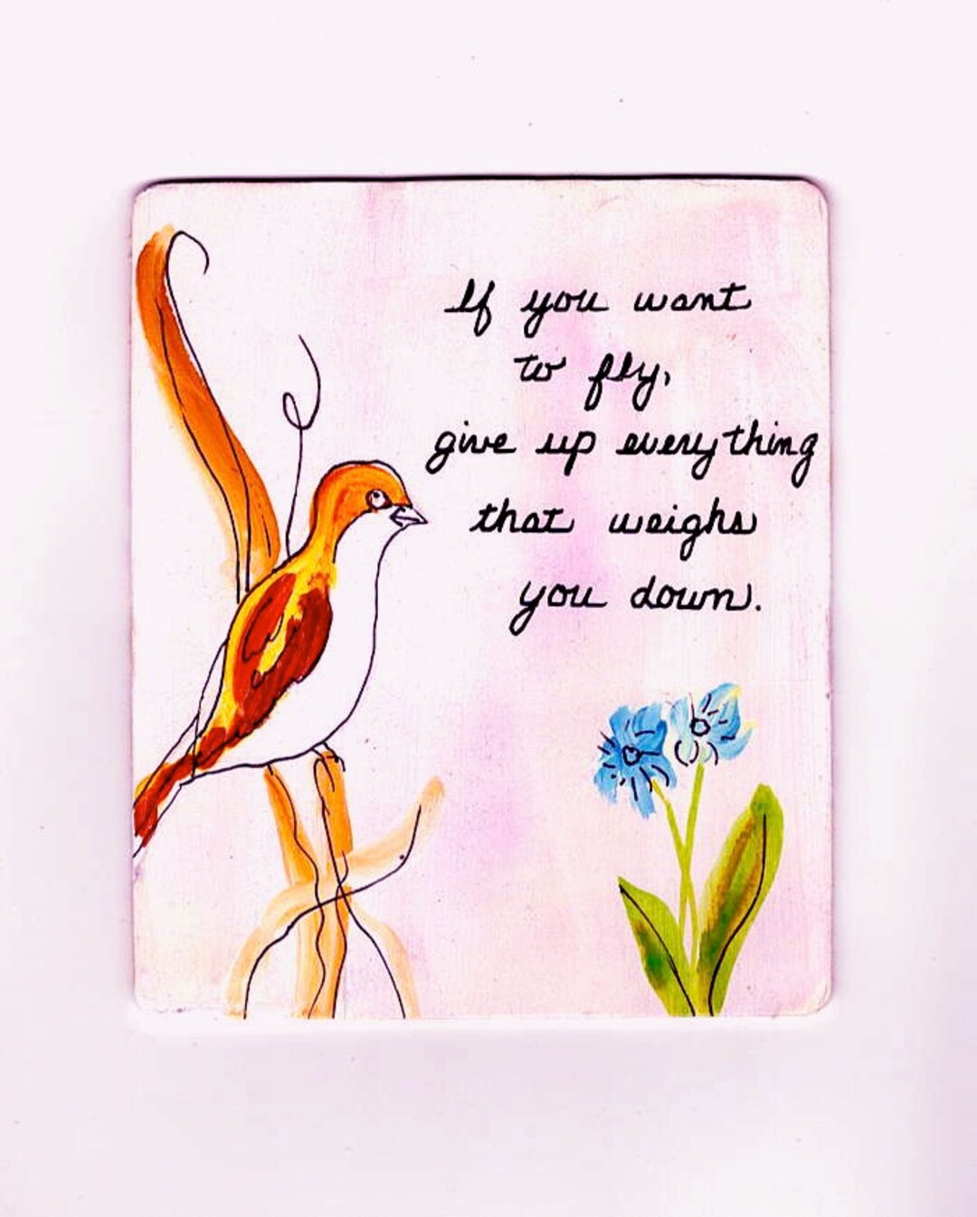 Bird INSPIRATION, Inspirational Quote, Positive Quote, Bird Digital ...