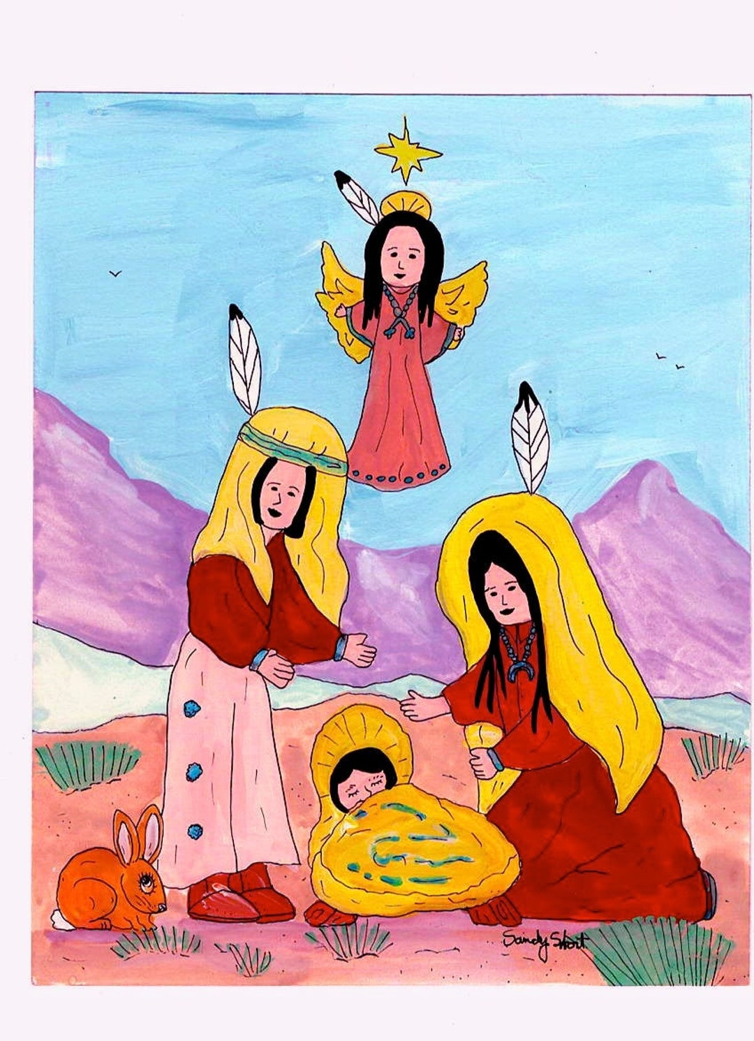 Native American Nativity, Nativity Digital Download, Digital Design ...