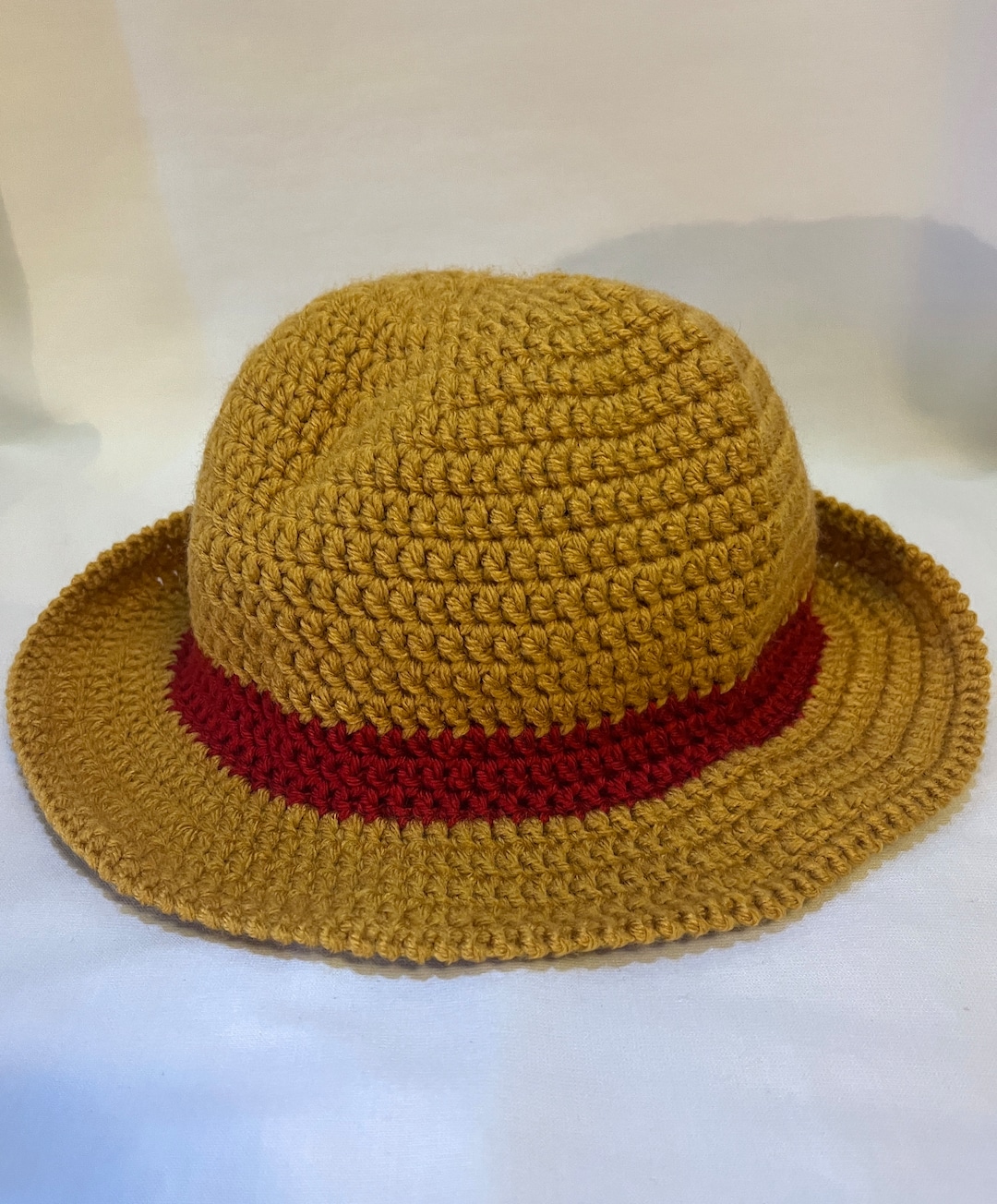 One Piece Luffy Straw Hat Pirate Crochet Bucket Hat - Etsy