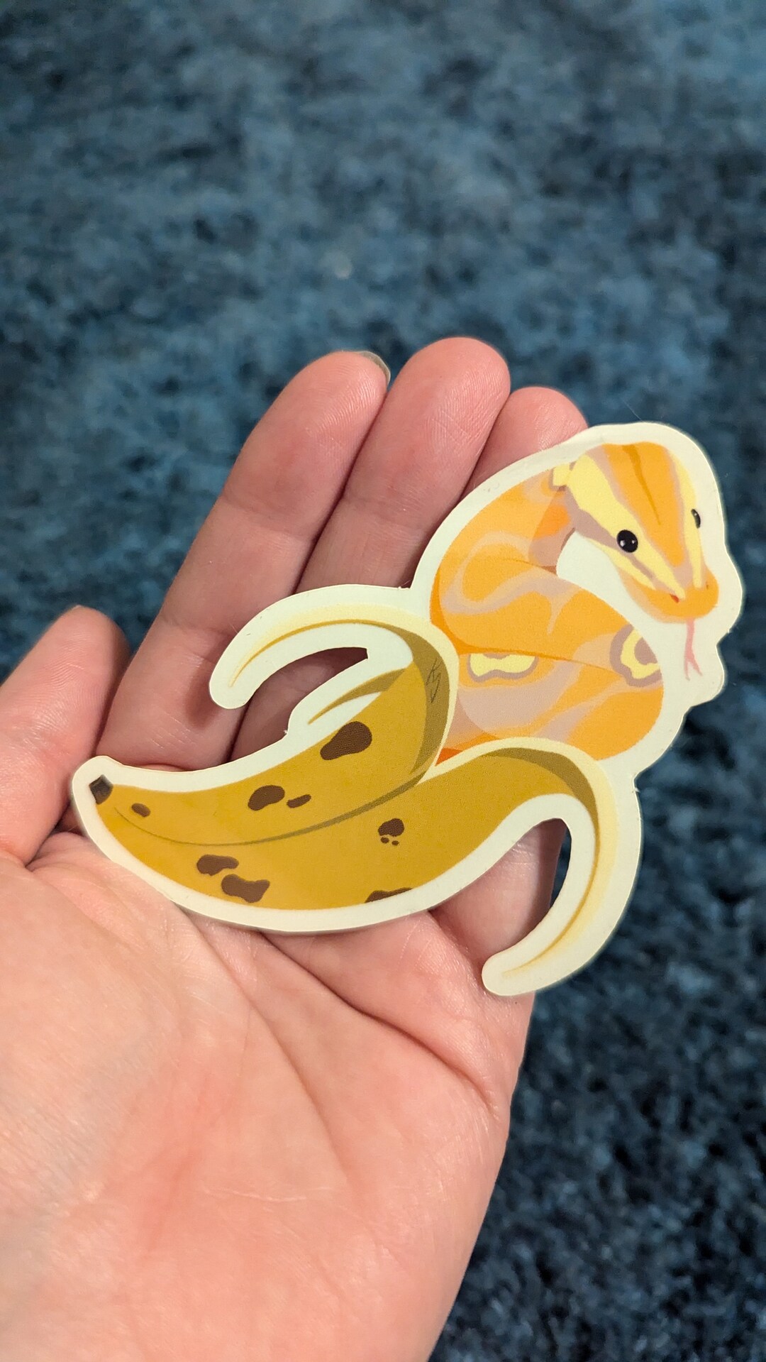 Banana Python. Waterproof- Sun Damage Resistant- Car Decal- Snake ...
