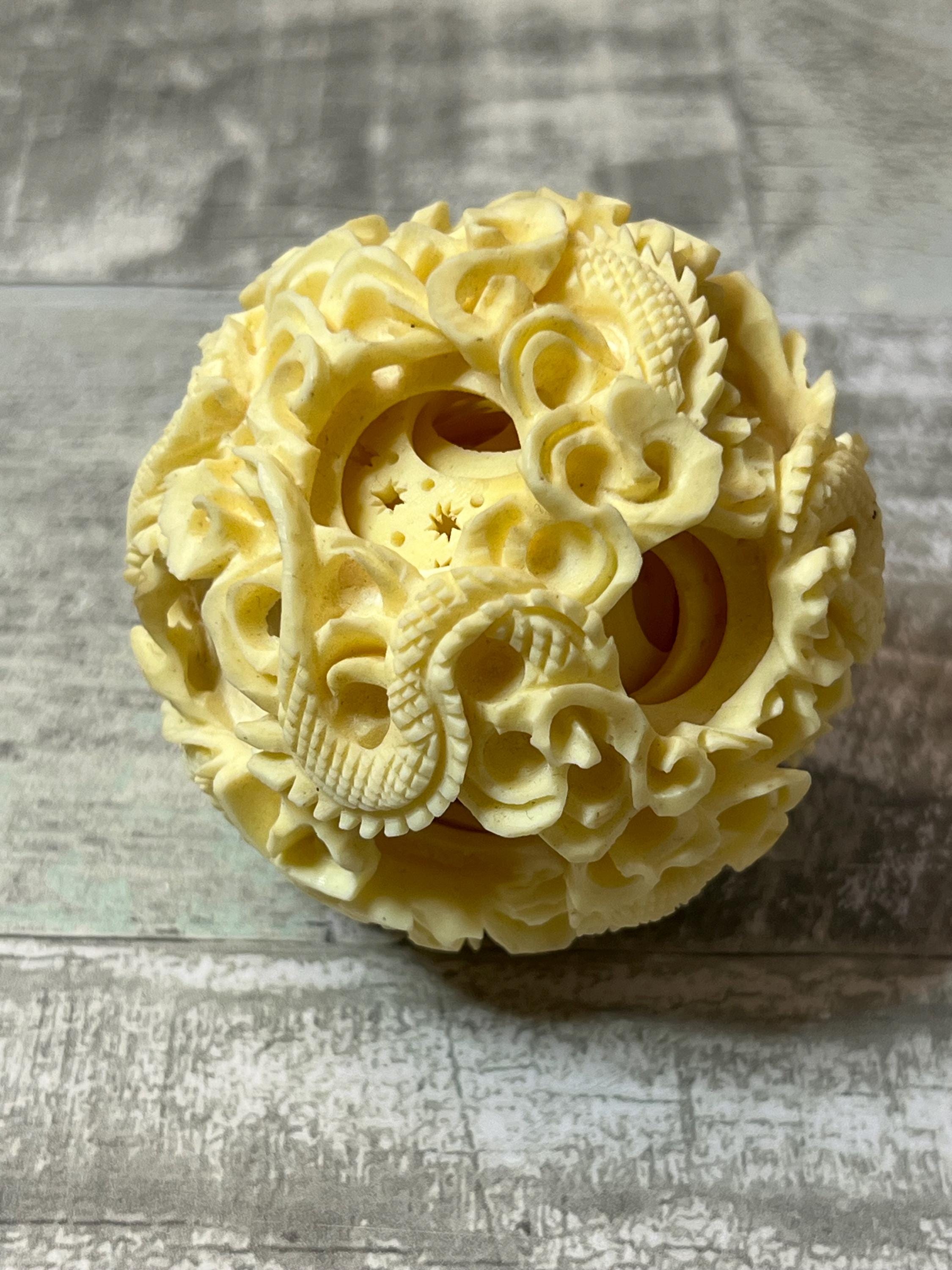 Vintage Chinese Puzzle Ball 6 Spheres Carved Dragon Phoenix Gift 2.5 - Etsy