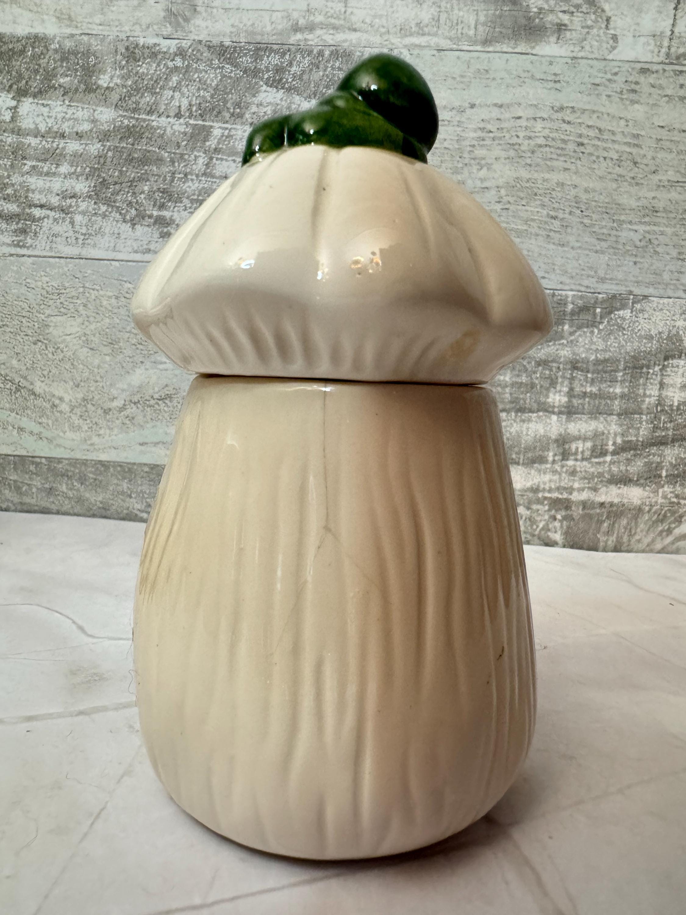 Vintage Frog & Mushroom Coffee Jar and Sugar Bowl Canister With Lids ...