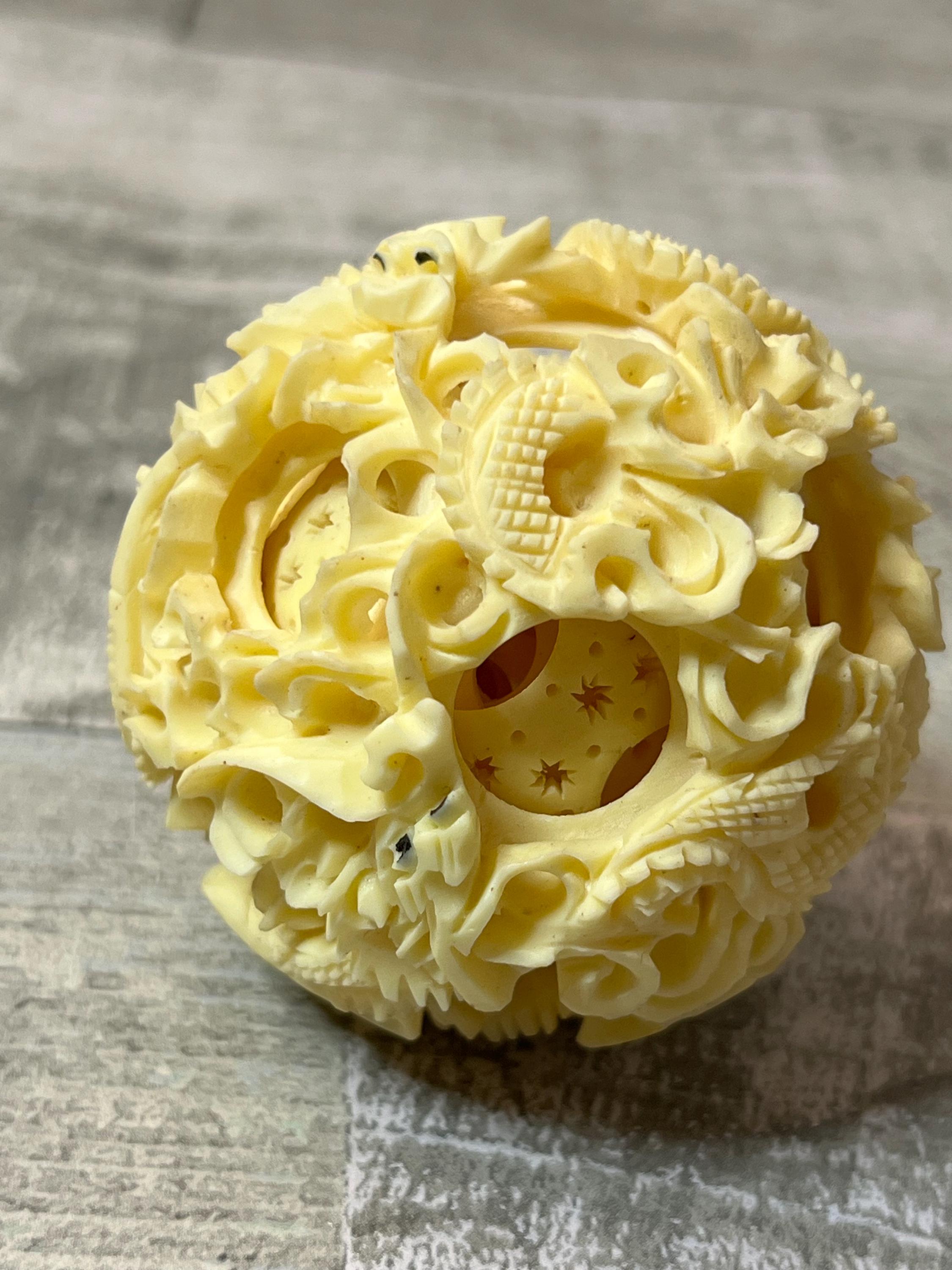 Vintage Chinese Puzzle Ball 6 Spheres Carved Dragon Phoenix Gift 2.5 - Etsy