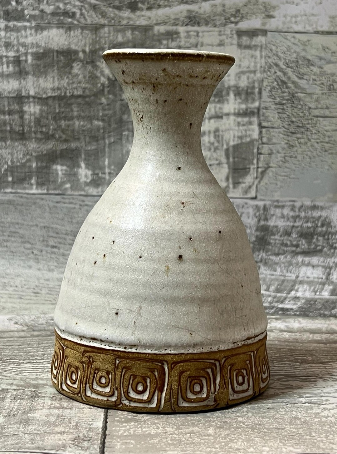 Vintage Los Artesanos Puerto Rico Pottery Vase Hand Made Hal Lasky ...