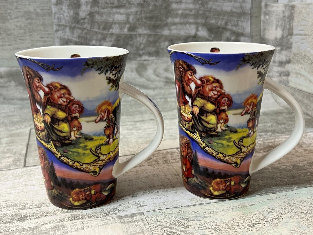Trolls of Norway Coffee Mugs Nord Suvenir Norwegian Souvenir Coffee ...
