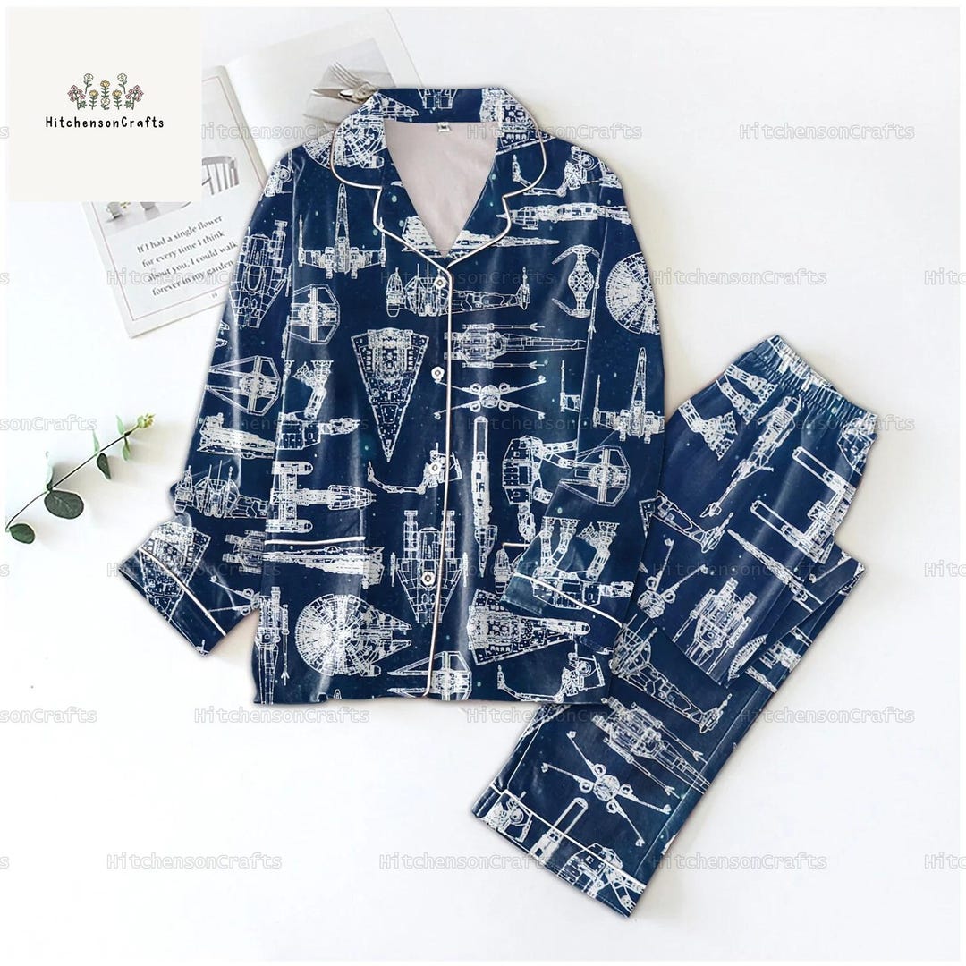 Star Wars Pajama Set, Star Wars Pajamas Family, Spaceship Pajamas ...
