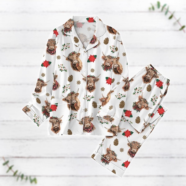 Highland Cow Pajamas - Etsy UK