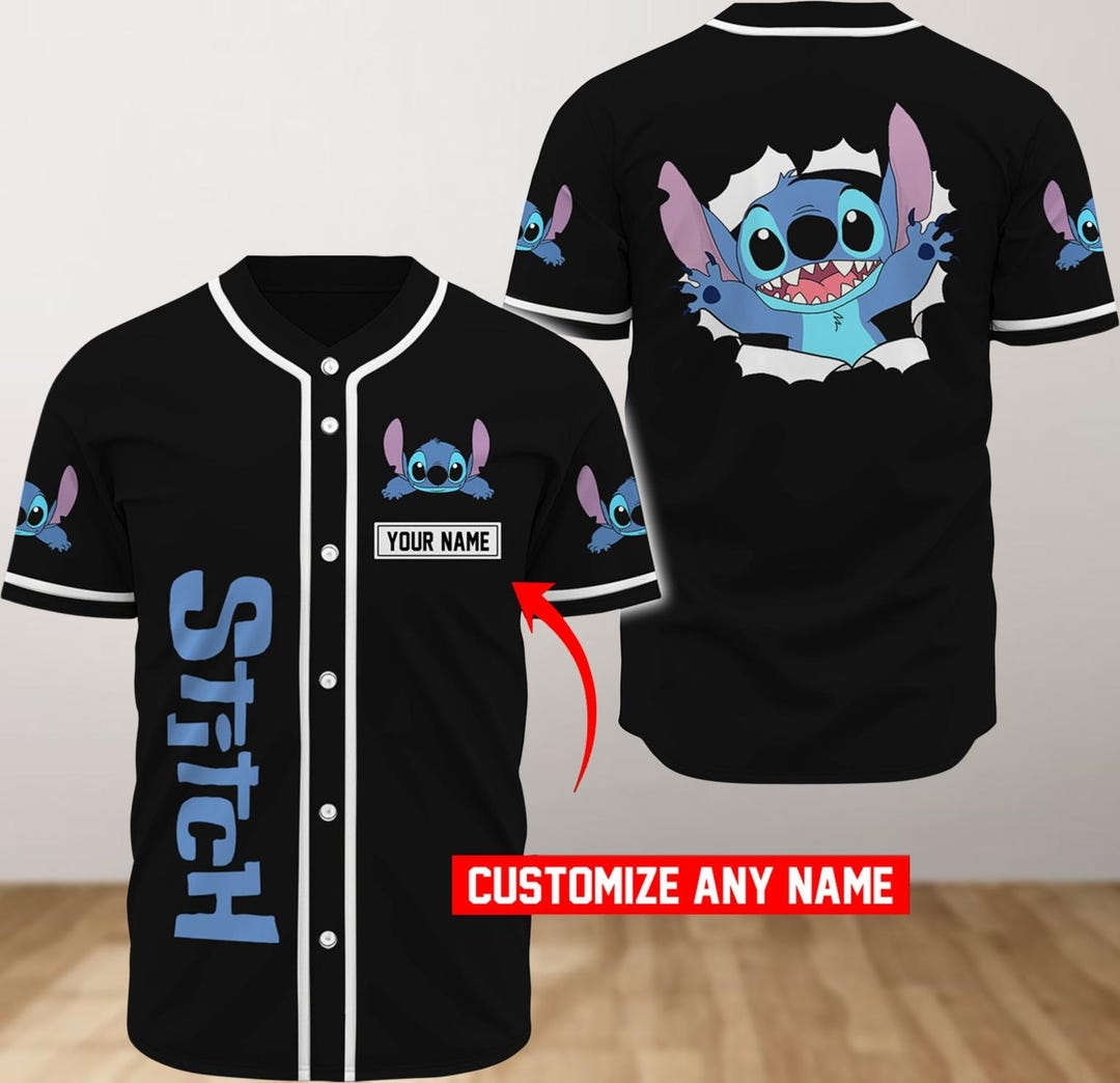 Custom Lilo and Stitch Baseball Jersey, Disney Stitch Jersey ...