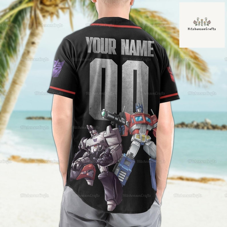 Custom Transformers Baseball Jersey Shirt, Transformers Shirt ...