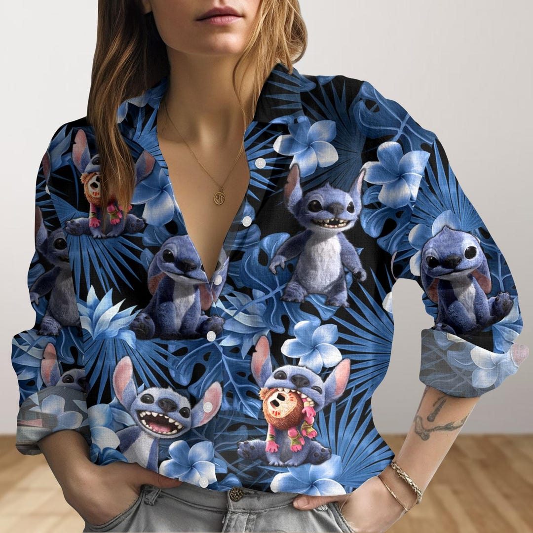 Lilo and Stitch Women's Blouse, Disney Family Outfit, Stitch Aloha ...