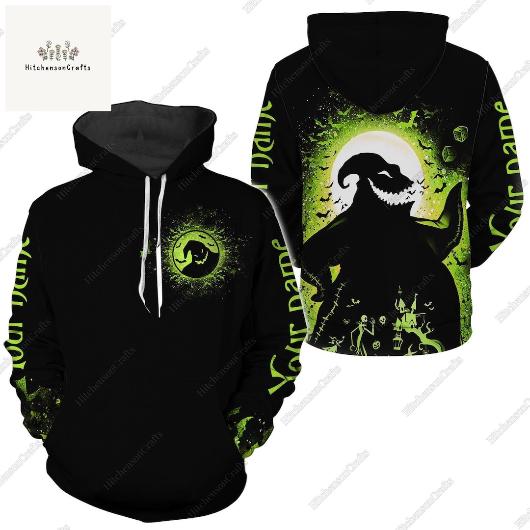 Custom Oogie Boogie Hoodie 3D, Oogie Boogie Unisex Hoodie, Movie Hoodie ...